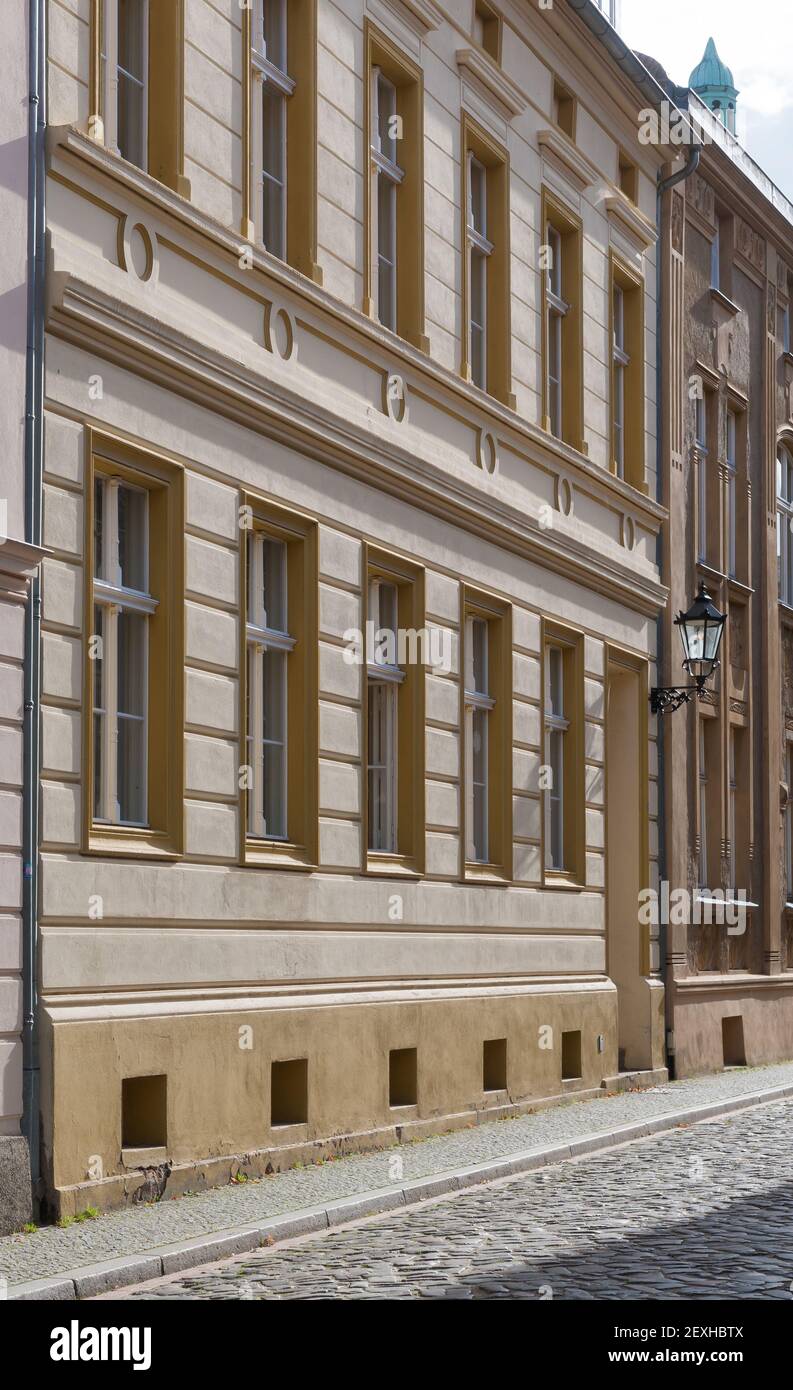 Historical buildings in Luckau, Germany Stock Photo - Alamy