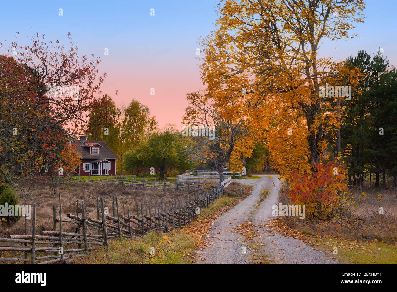 Landscape in Sweden Stock Photo - Alamy