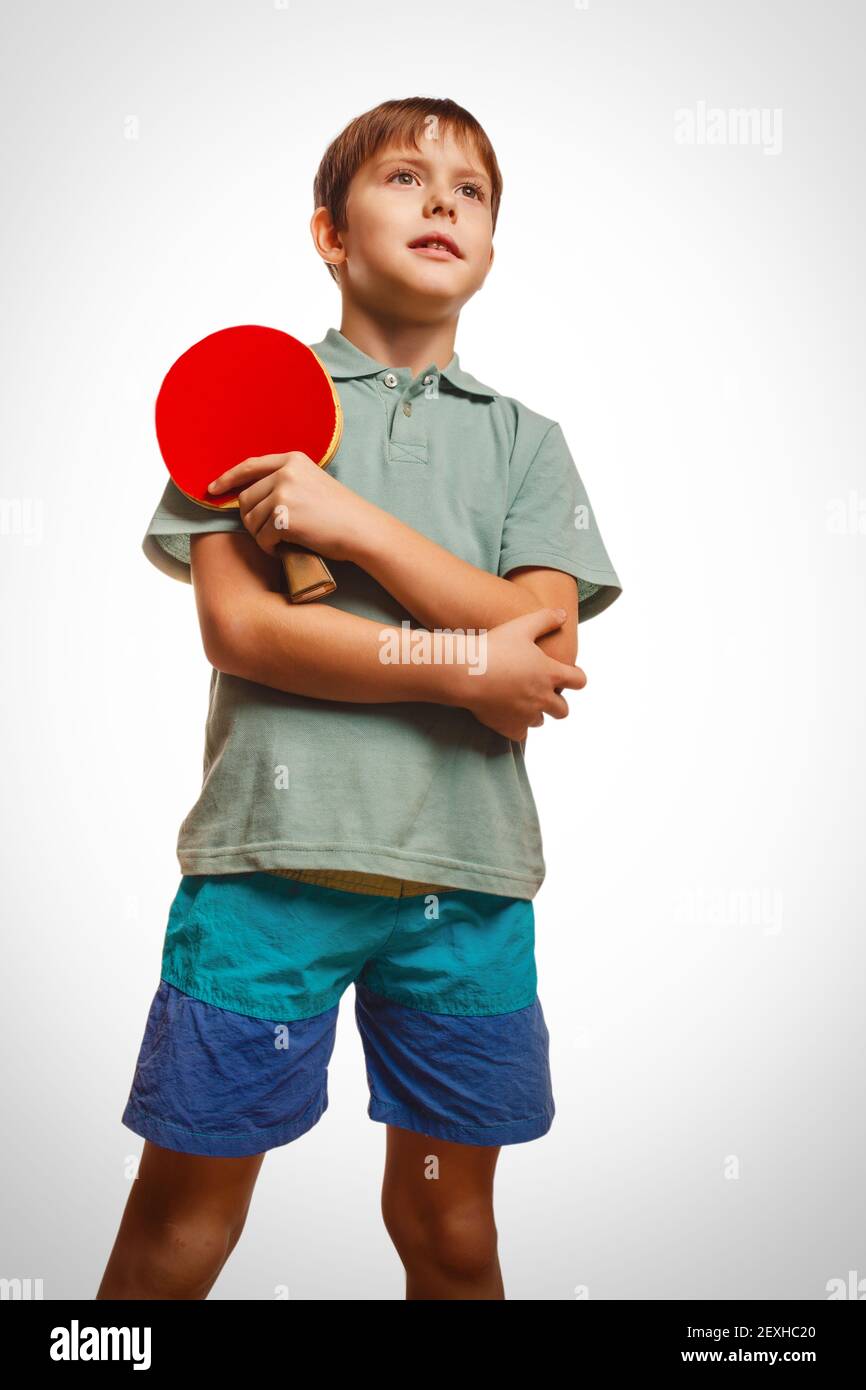 Boy playing ping pong table tennis hi-res stock photography and images ...