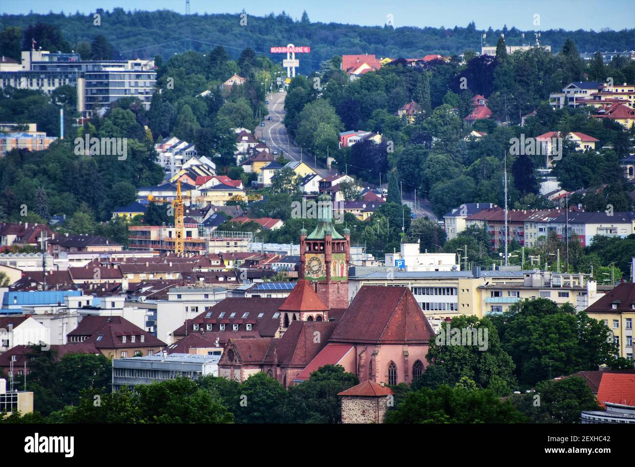 The cityscape of Khust in the Transcarpathian region of Ukraine Stock ...