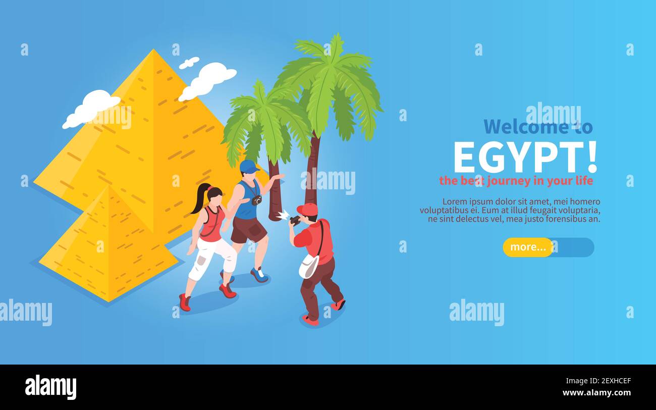 Welcome to egypt online journey planning booking isometric website ...