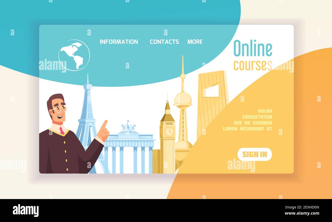 Language Center Concept Banner Stock Vector Image & Art - Alamy