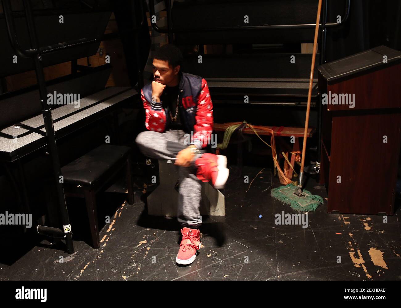 Chicago rapper Taylor Bennett, shown backstage before a 2014 anti ...