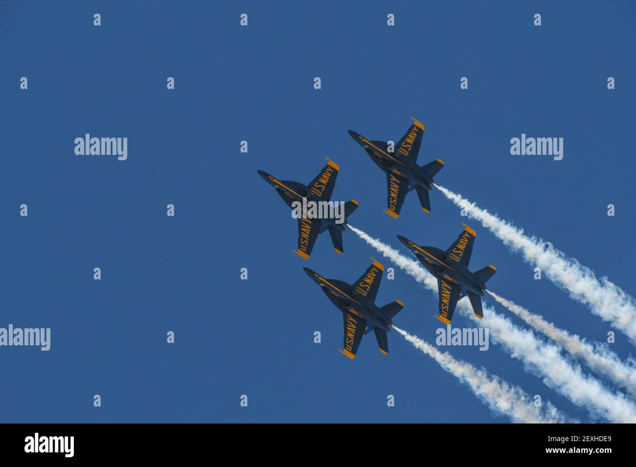 Blue Angels Flying in Formation Stock Photo - Alamy