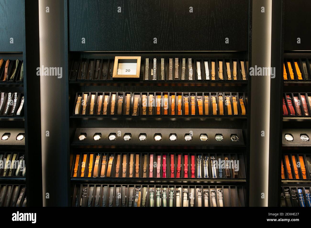 The watch bar at the new Shinola store in the gold coast. Thursday ...