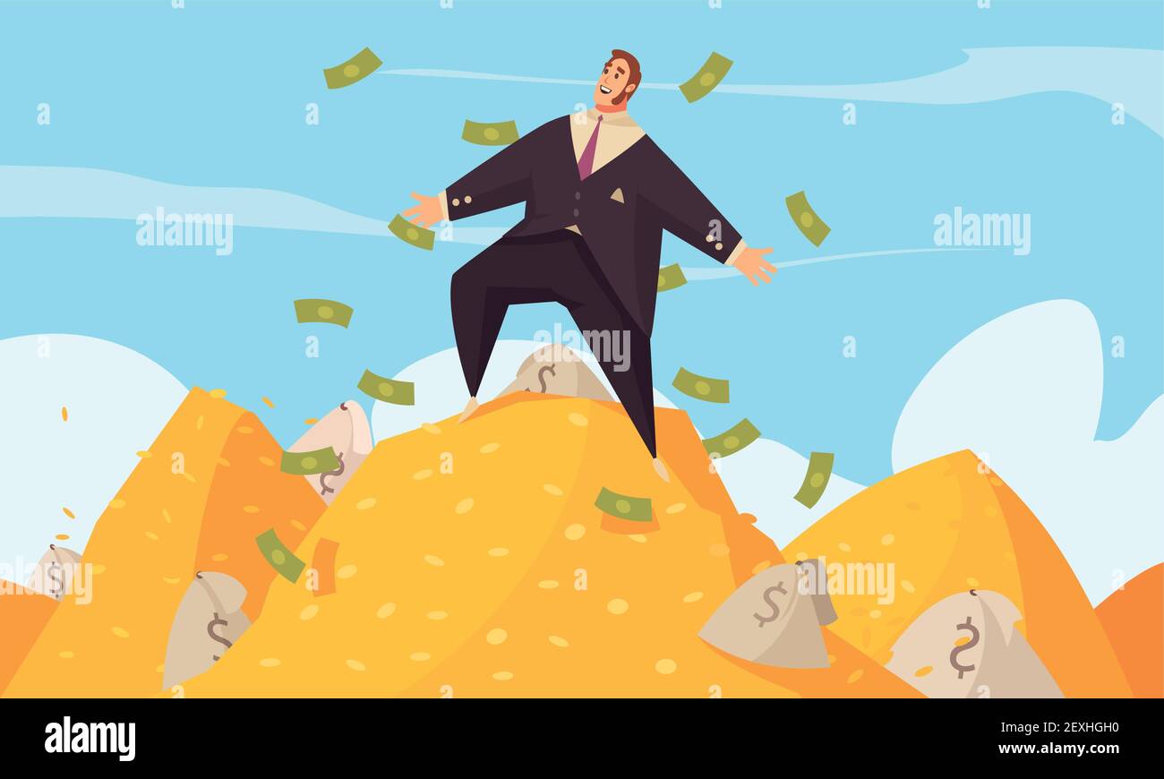 Fat Rich Man Cartoon