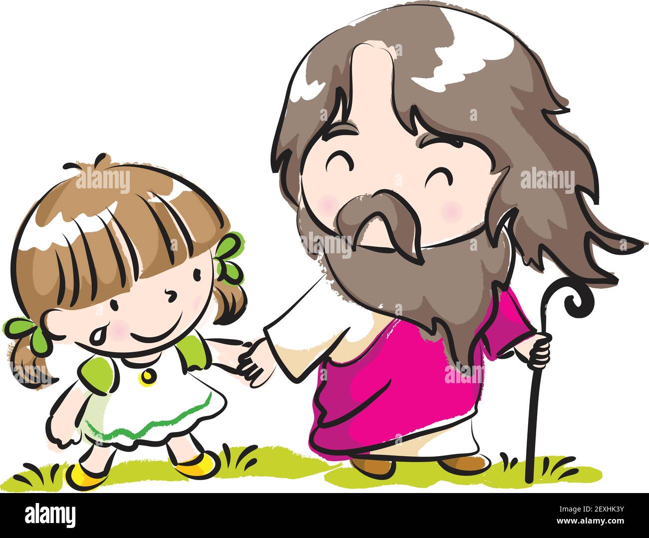 Jesus crying Stock Vector Images - Alamy
