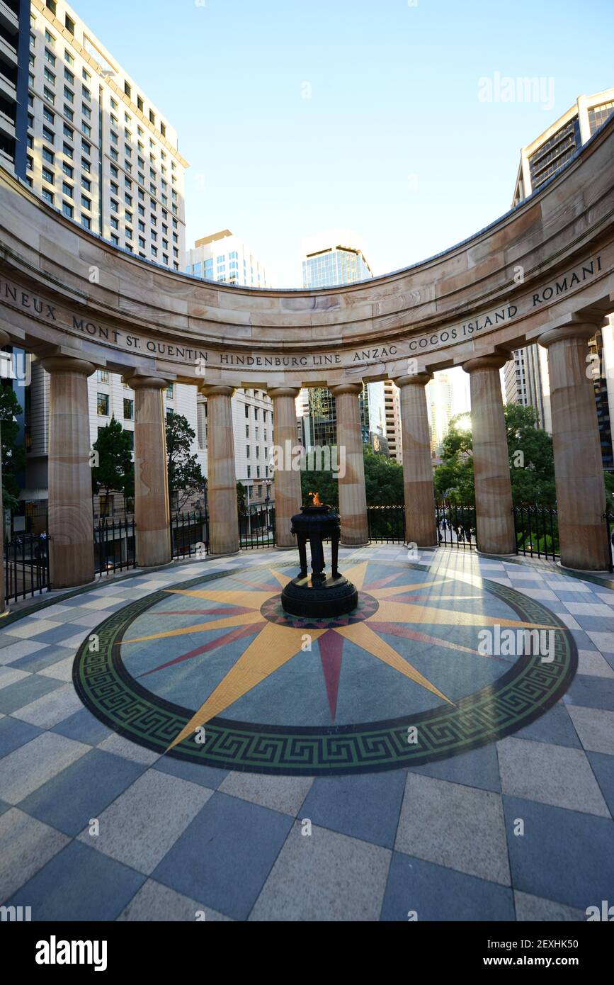 The Shrine of Remembrance is located in ANZAC Square, between Ann ...