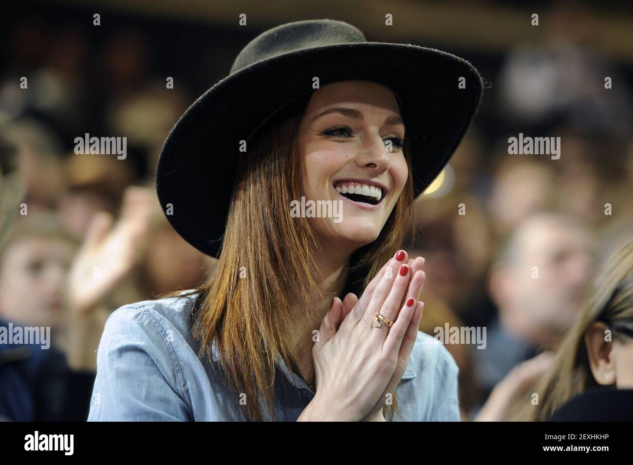 Lydia Hearst-Shaw is seen attending The Professional Bull Riders 2014 ...