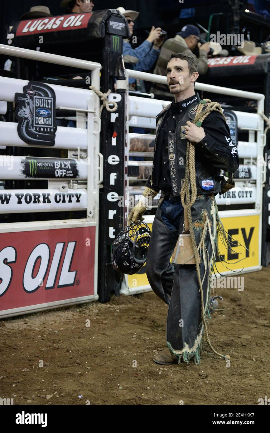 Jordan Hupp walks to exit after riding Alternator at The Professional ...