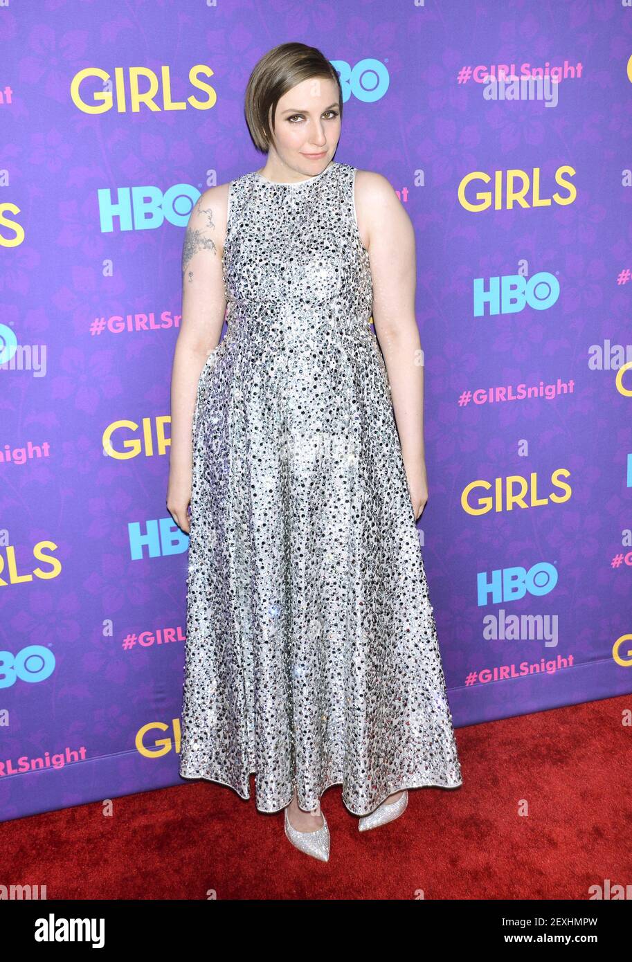Lena Dunham at the New York Premiere of HBO's 3rd Season of "GIRLS" on ...