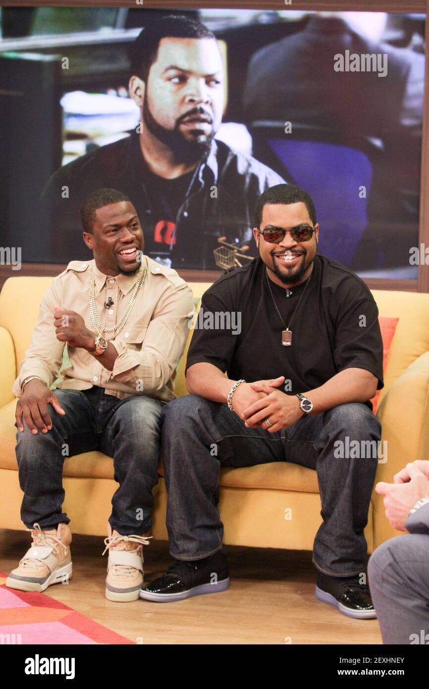Kevin Hart and Ice Cube are seen on the set of Univision's 'Despierta ...