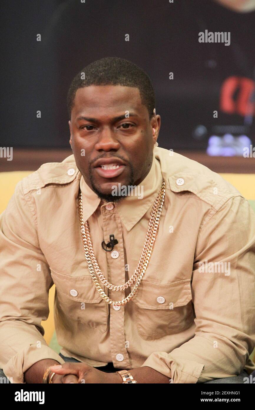 Kevin Hart is seen on the set of Univision's 'Despierta America' to ...