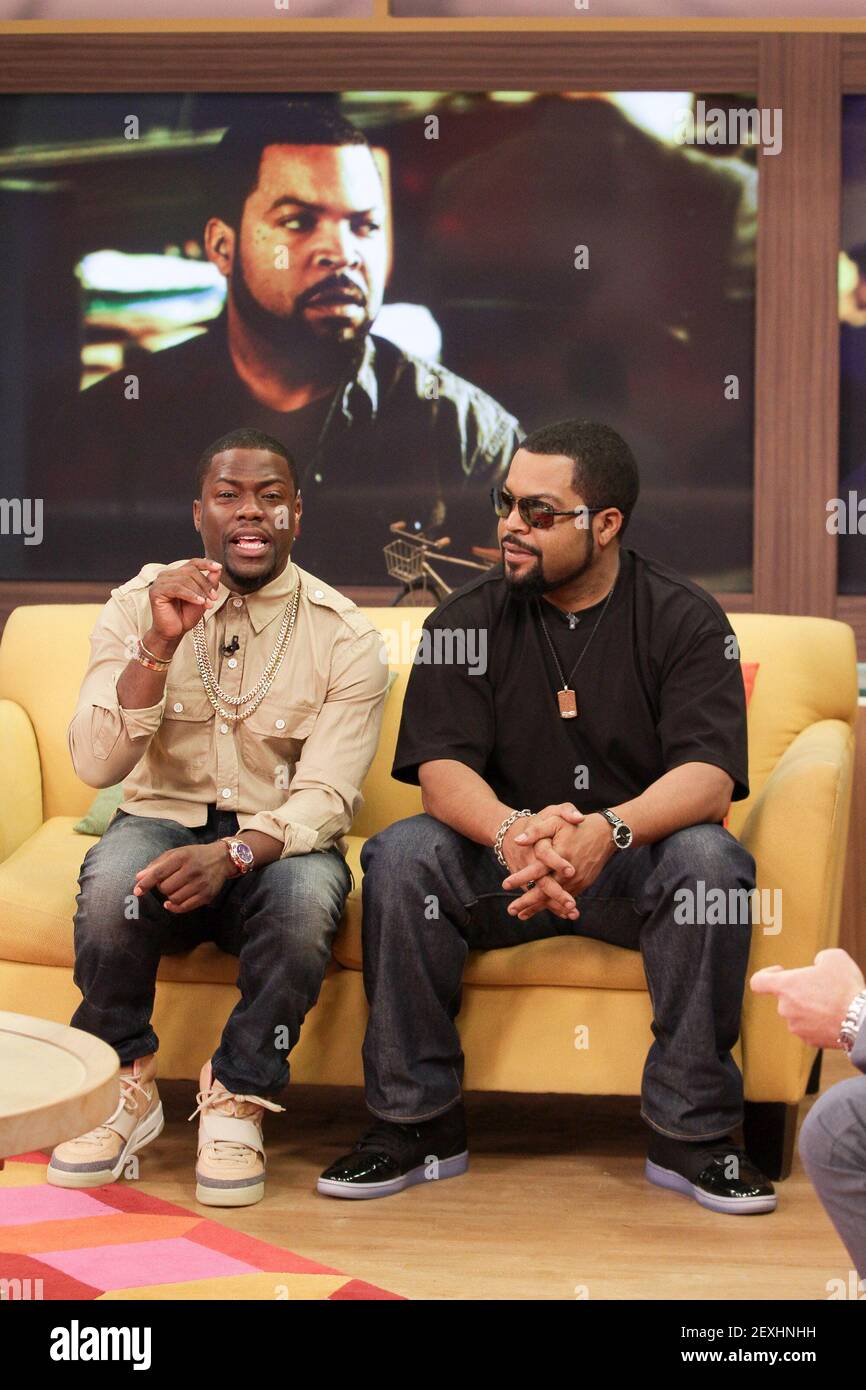 Kevin Hart and Ice Cube are seen on the set of Univision's 'Despierta ...