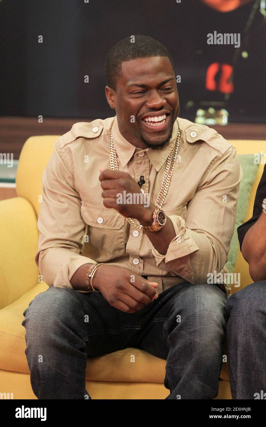 Kevin Hart is seen on the set of Univision's 'Despierta America' to ...