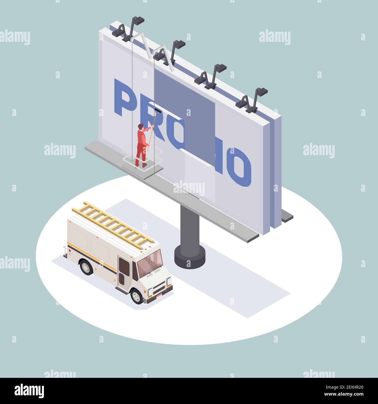 Changing billboard Stock Vector Images - Alamy