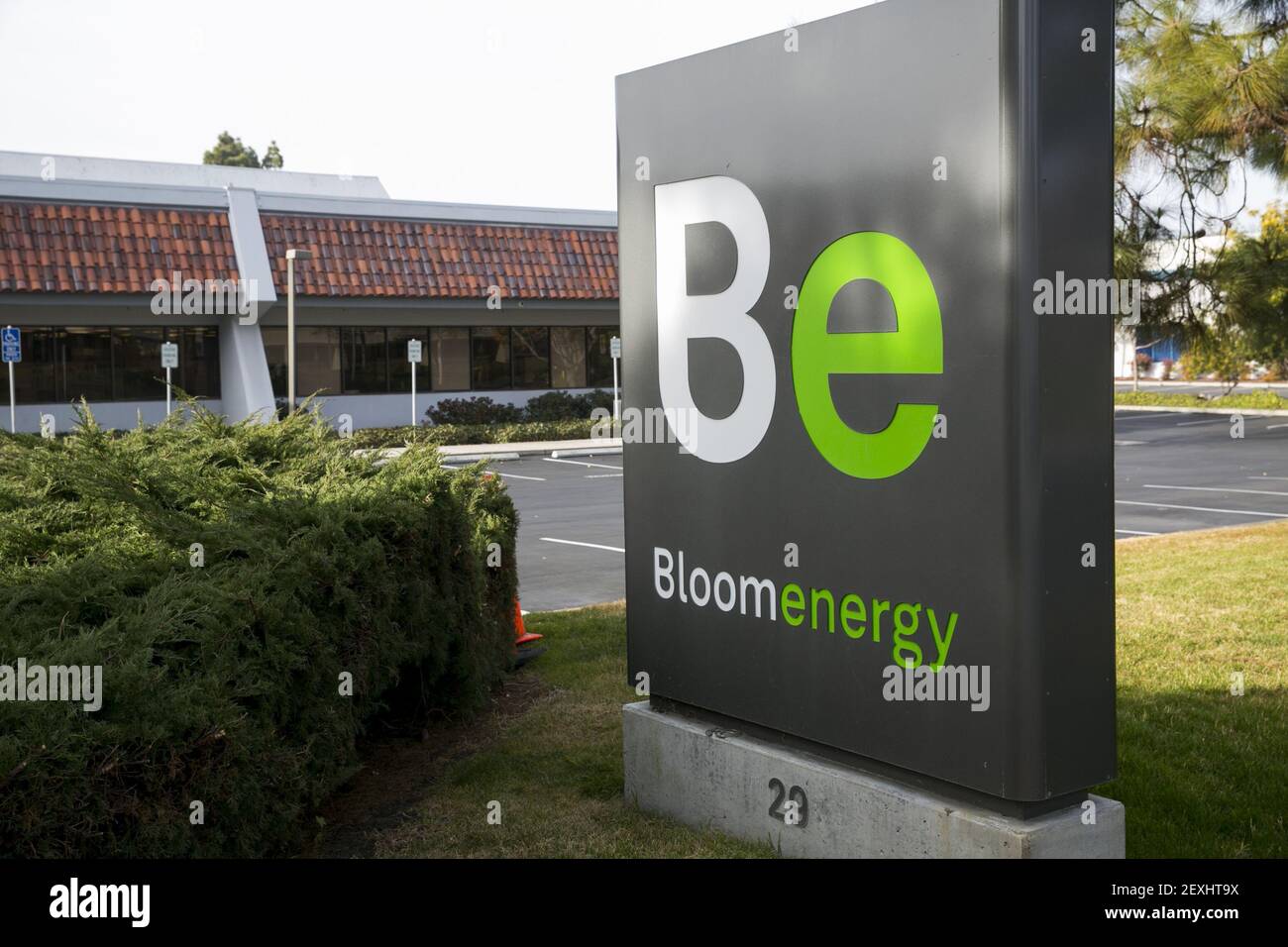 The headquarters of Bloom Energy in Sunnyvale, California on January 1 ...