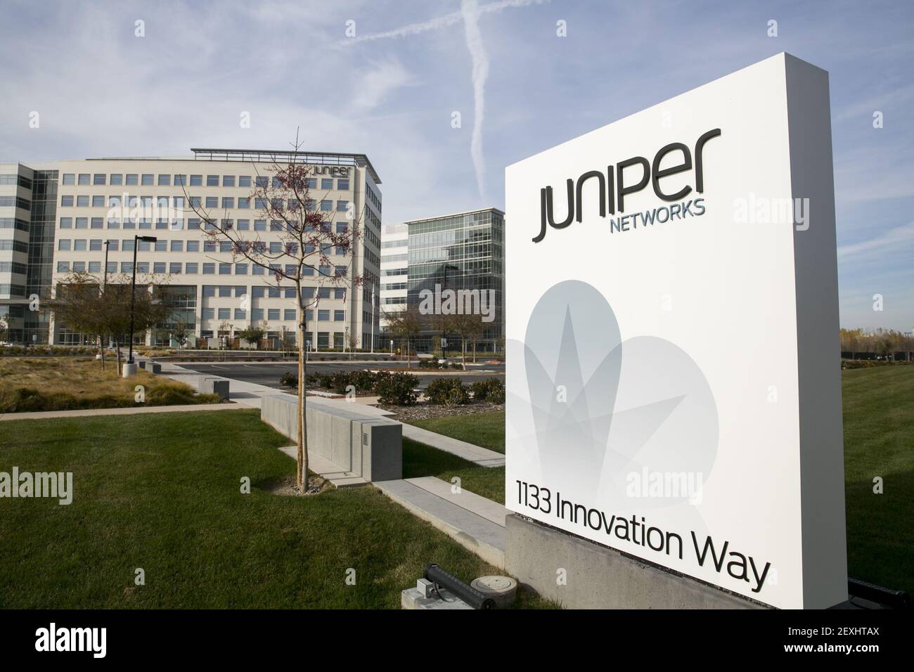 The headquarters of Juniper Networks in Sunnyvale, California on ...