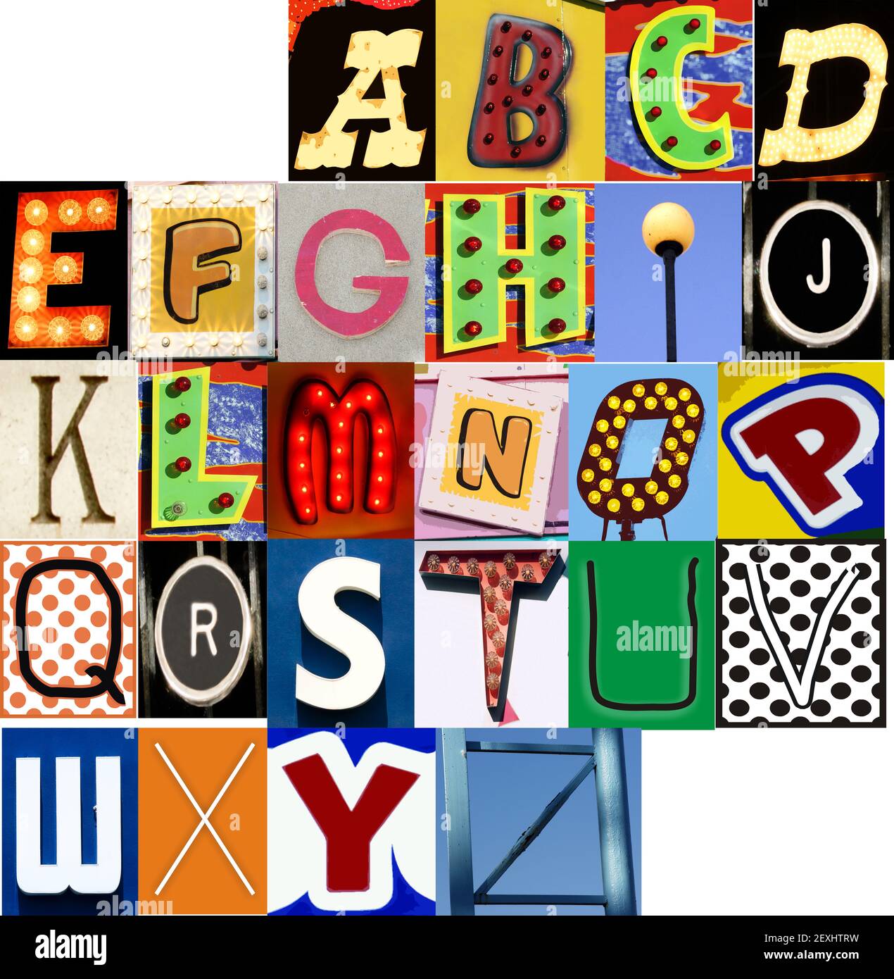 Carnival Alphabet Set JPG Letters Type Typography Characters Fonts ...