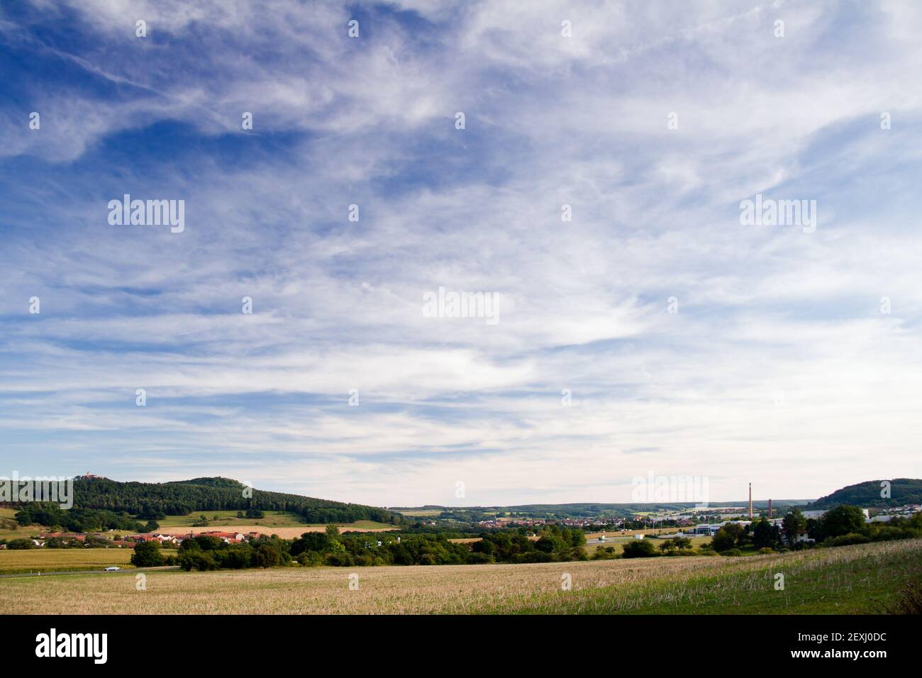 Landscape with Kahla Stock Photo - Alamy