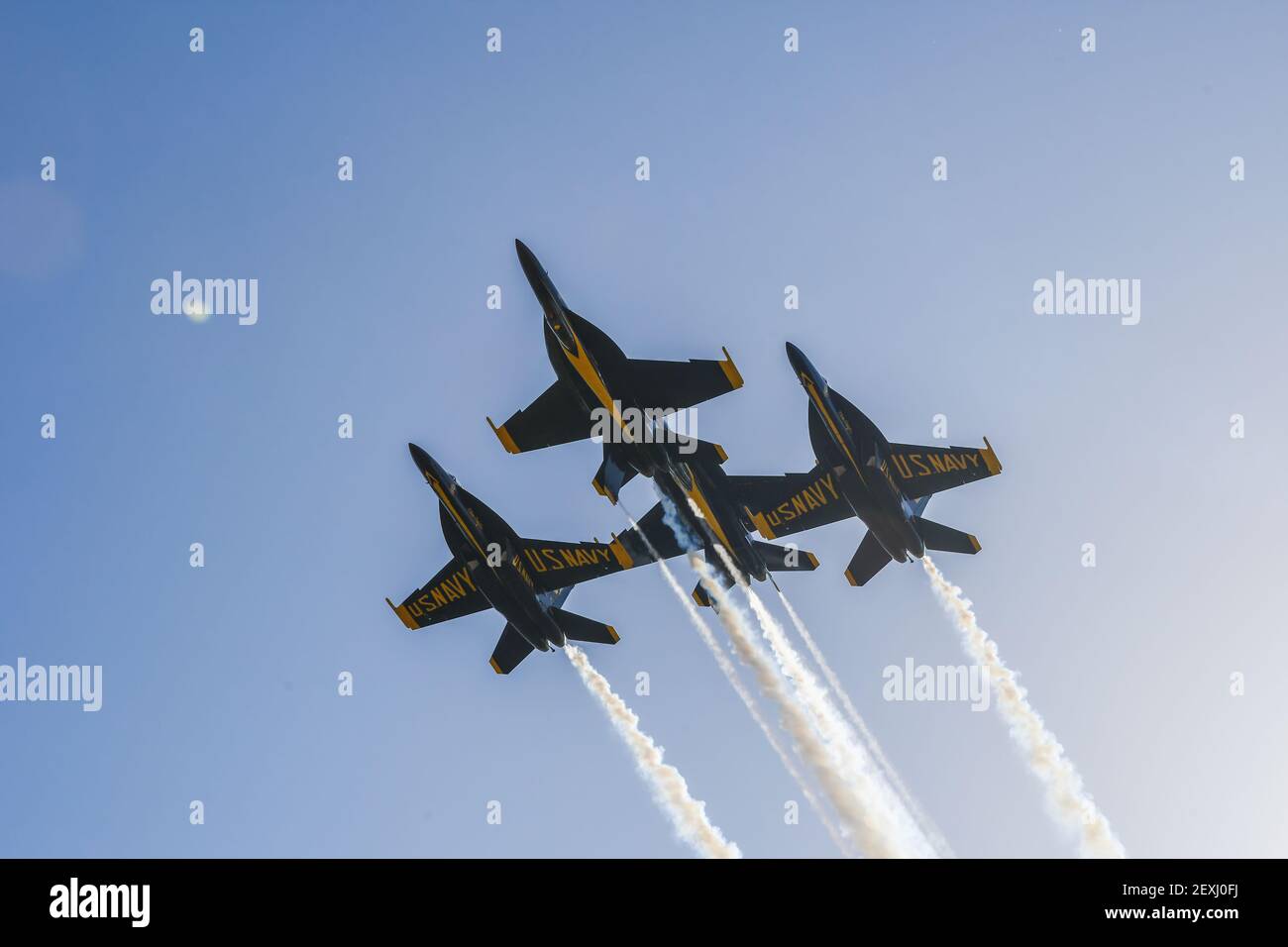 Blue Angels Flying in Formation Stock Photo - Alamy