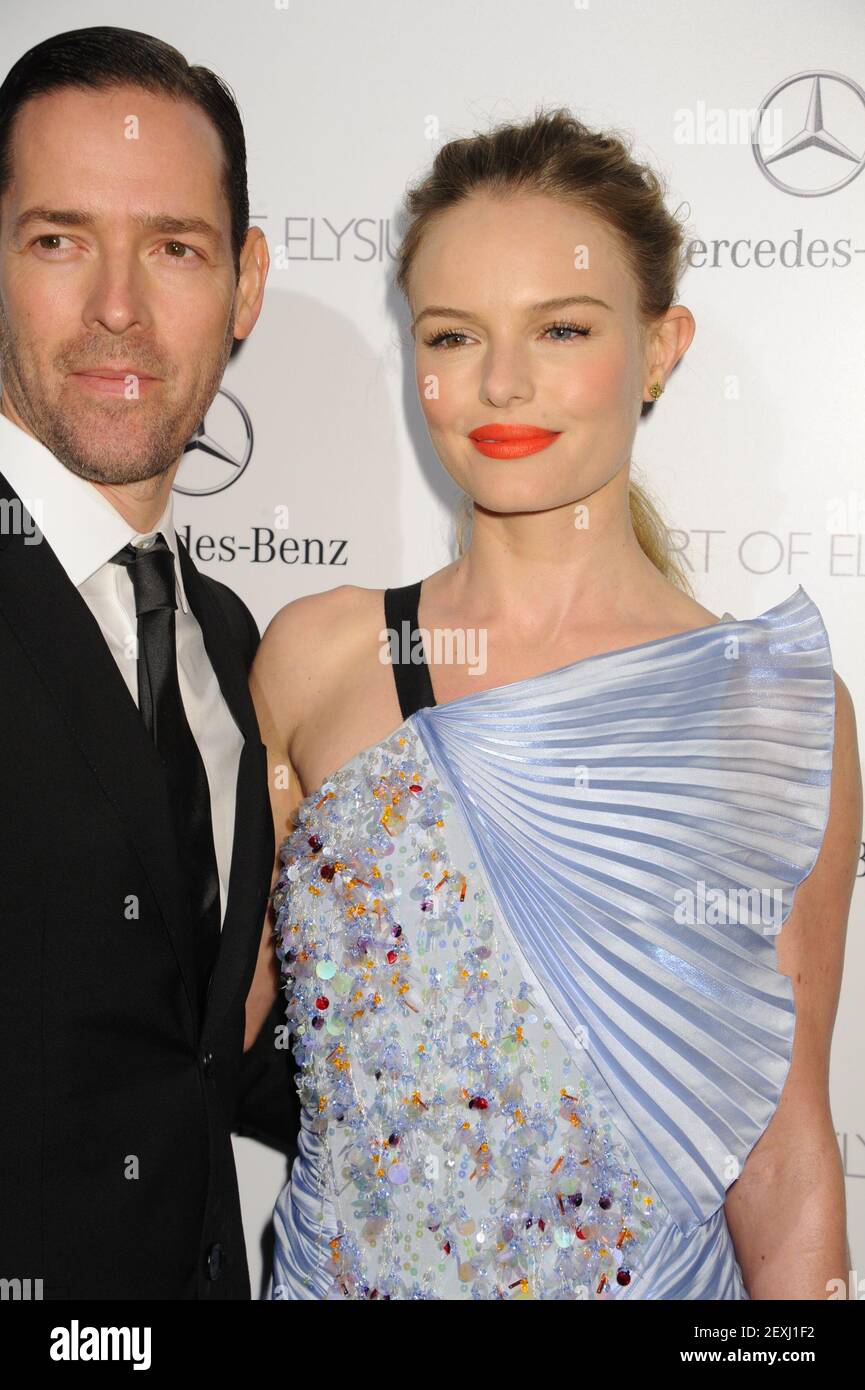 L-R Michael Polish, Kate Bosworth attend the Art Of Elysium Heaven Gala ...