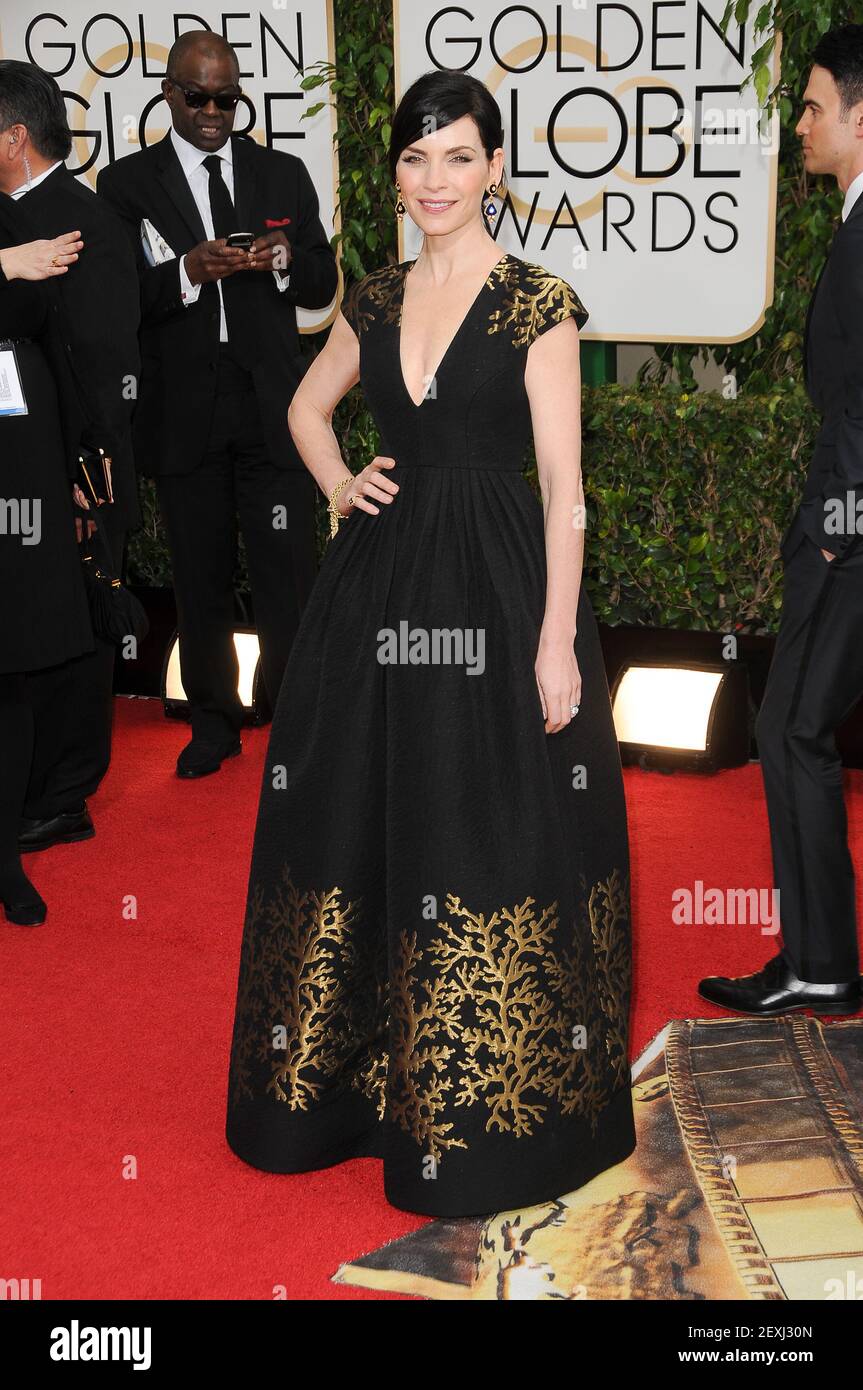 Actress Julianna Margulies arrives at the 71st Annual Golden Globe ...