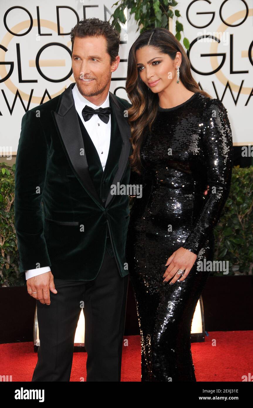 Actor Matthew Mcconaughey and his wife Camila Alves arrives at the 71st ...