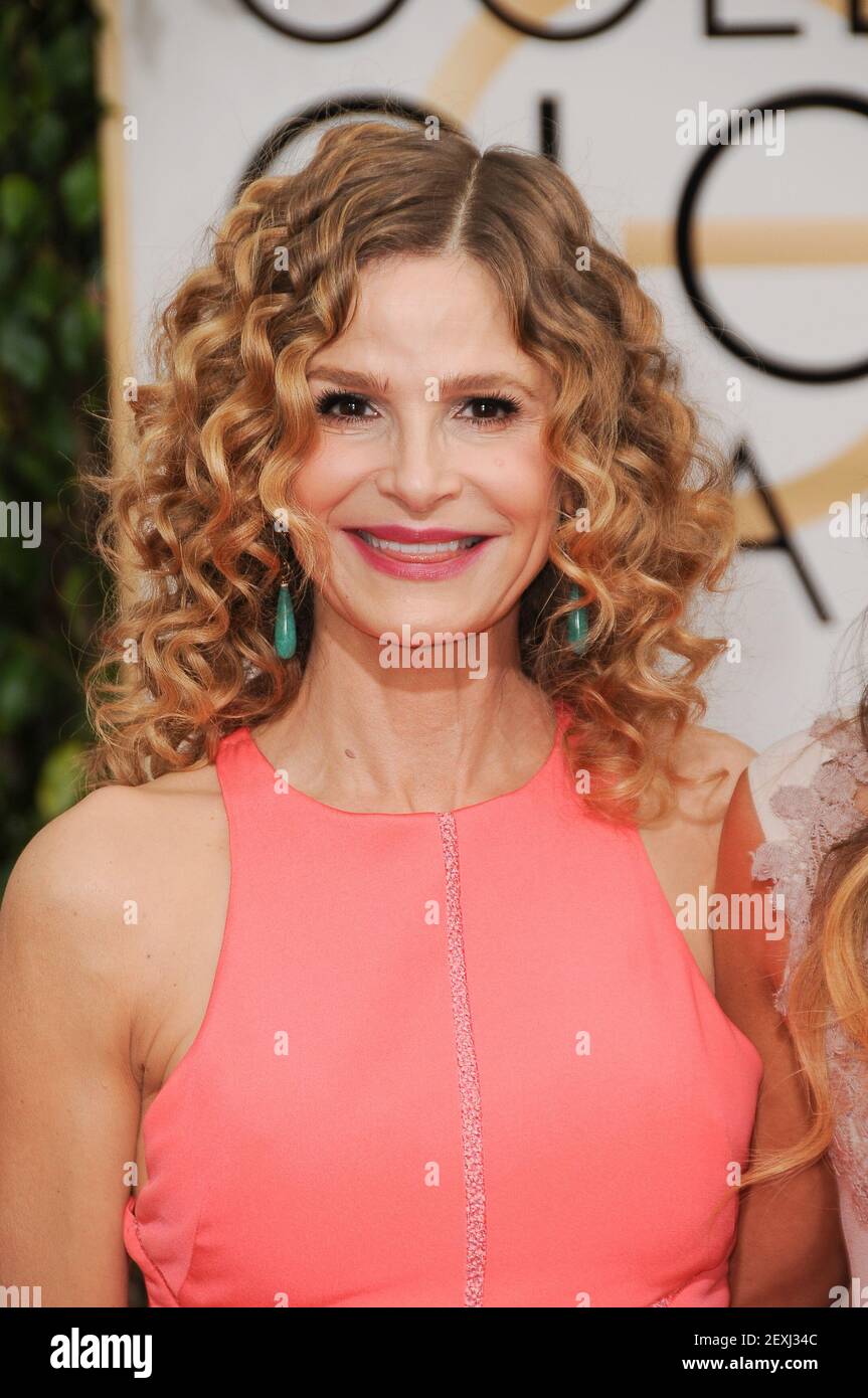 Actress Kyra Sedgewick arrives at the 71st Annual Golden Globe Awards ...