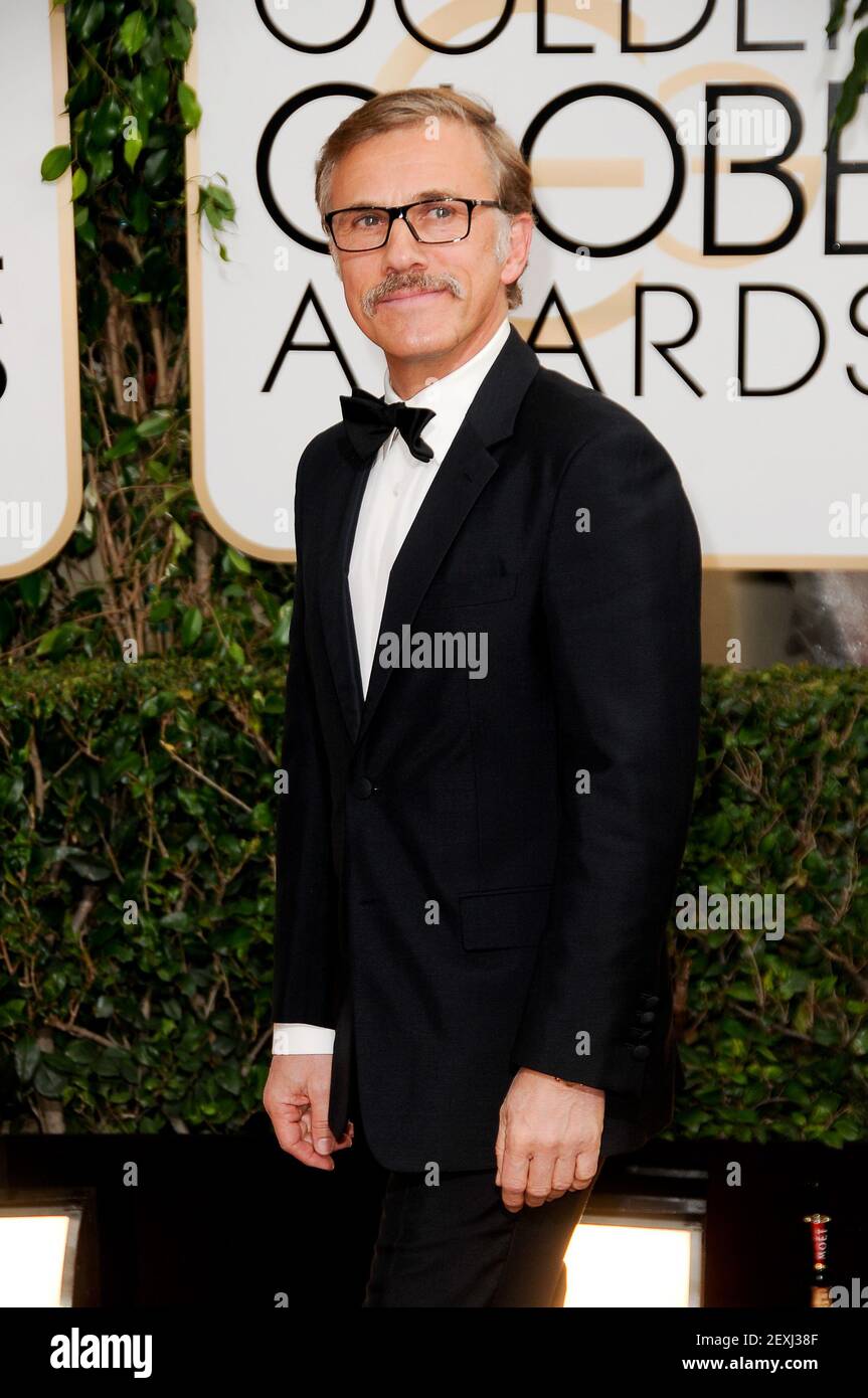 Actor Christoph Walz arrives at the 71st Annual Golden Globe Awards ...