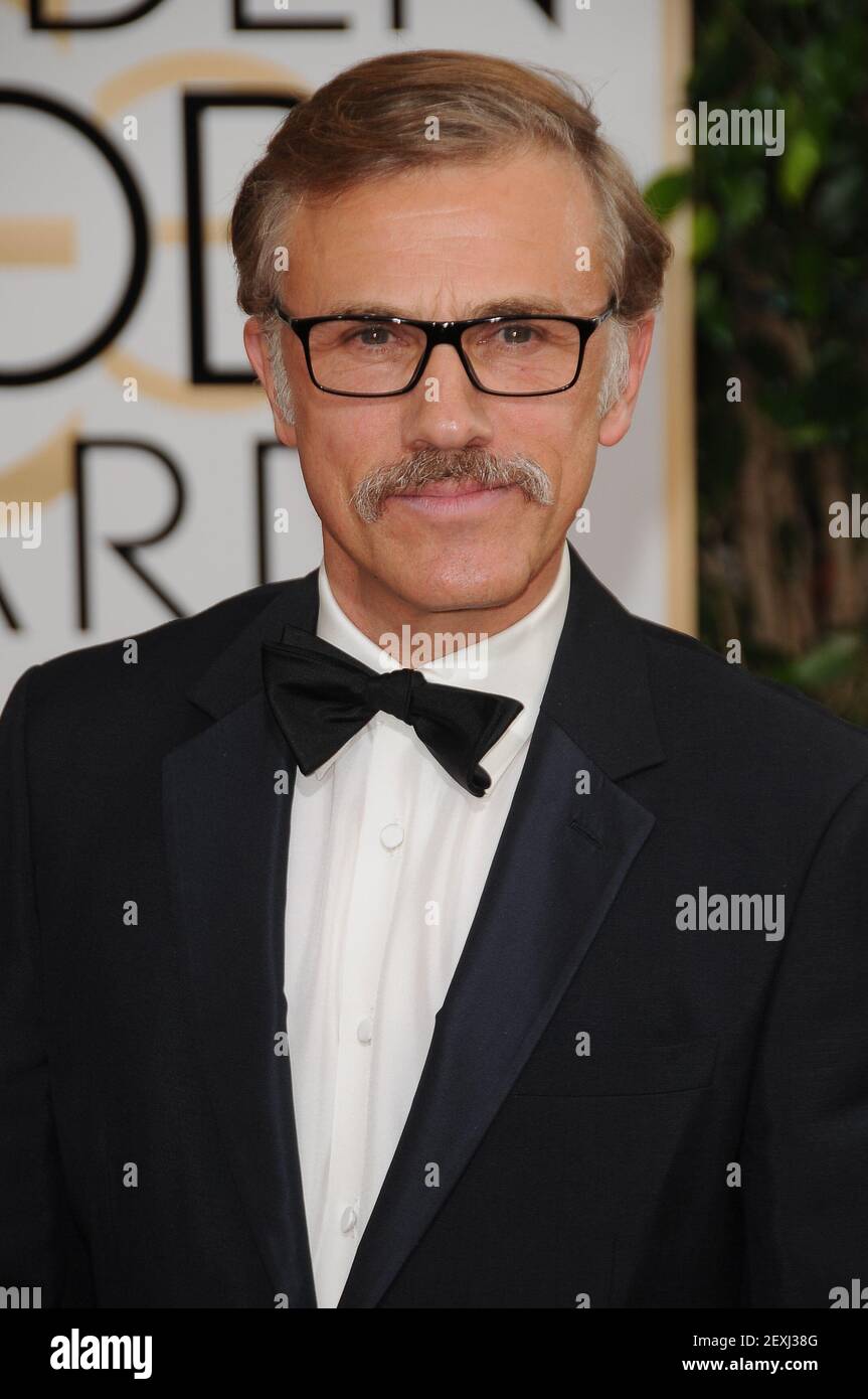 Actor Christoph Walz arrives at the 71st Annual Golden Globe Awards ...