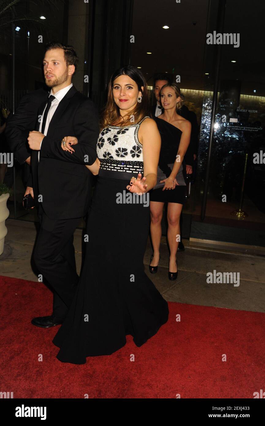 Cutter Dykstra, Jamie Lynn Sigler in the lobby during the 2014 Golden ...