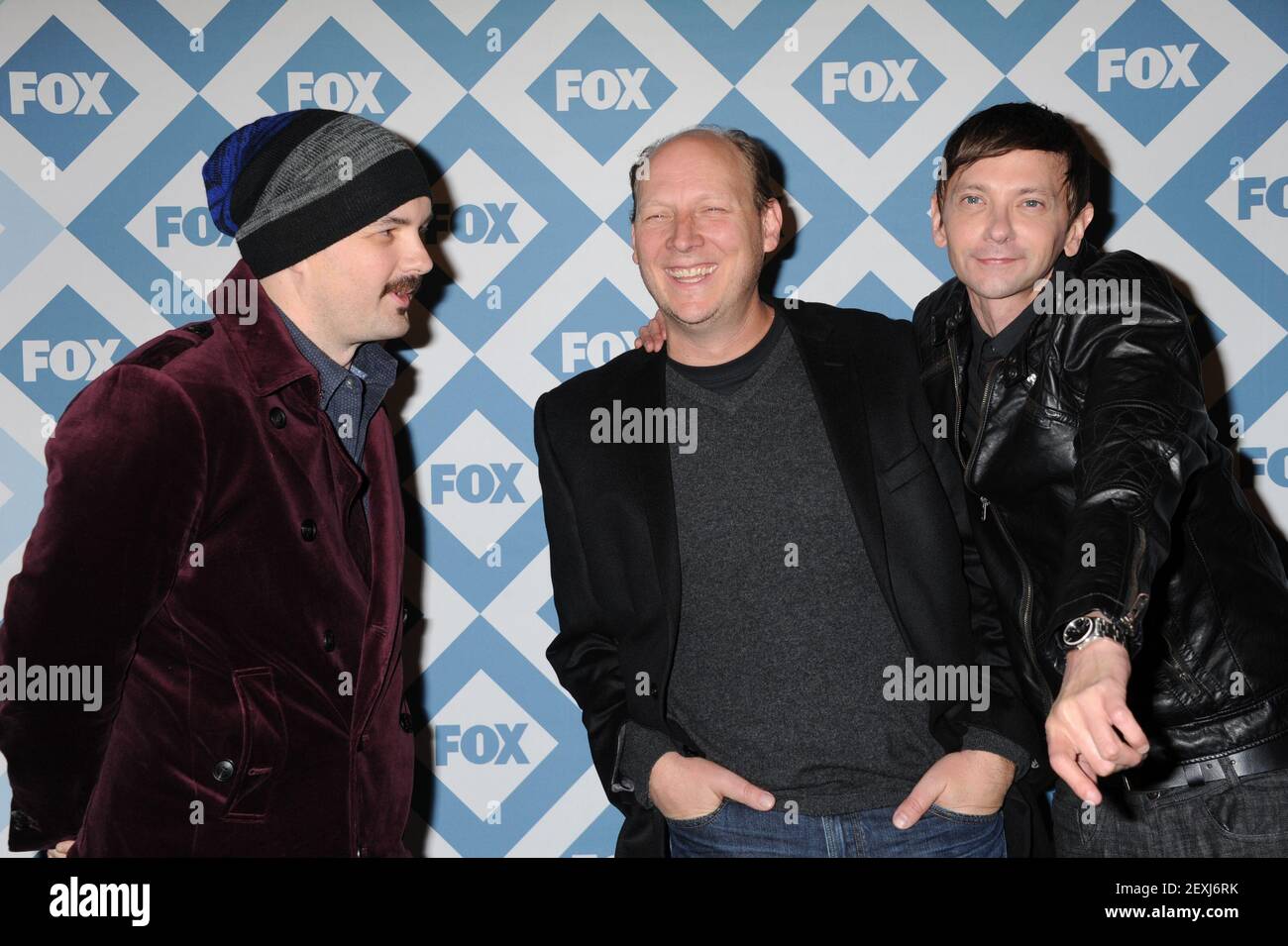 L-R: Jim Jefferies, Dan Bakkedahl, DJ Qualls attend the FOX Winter TCA ...