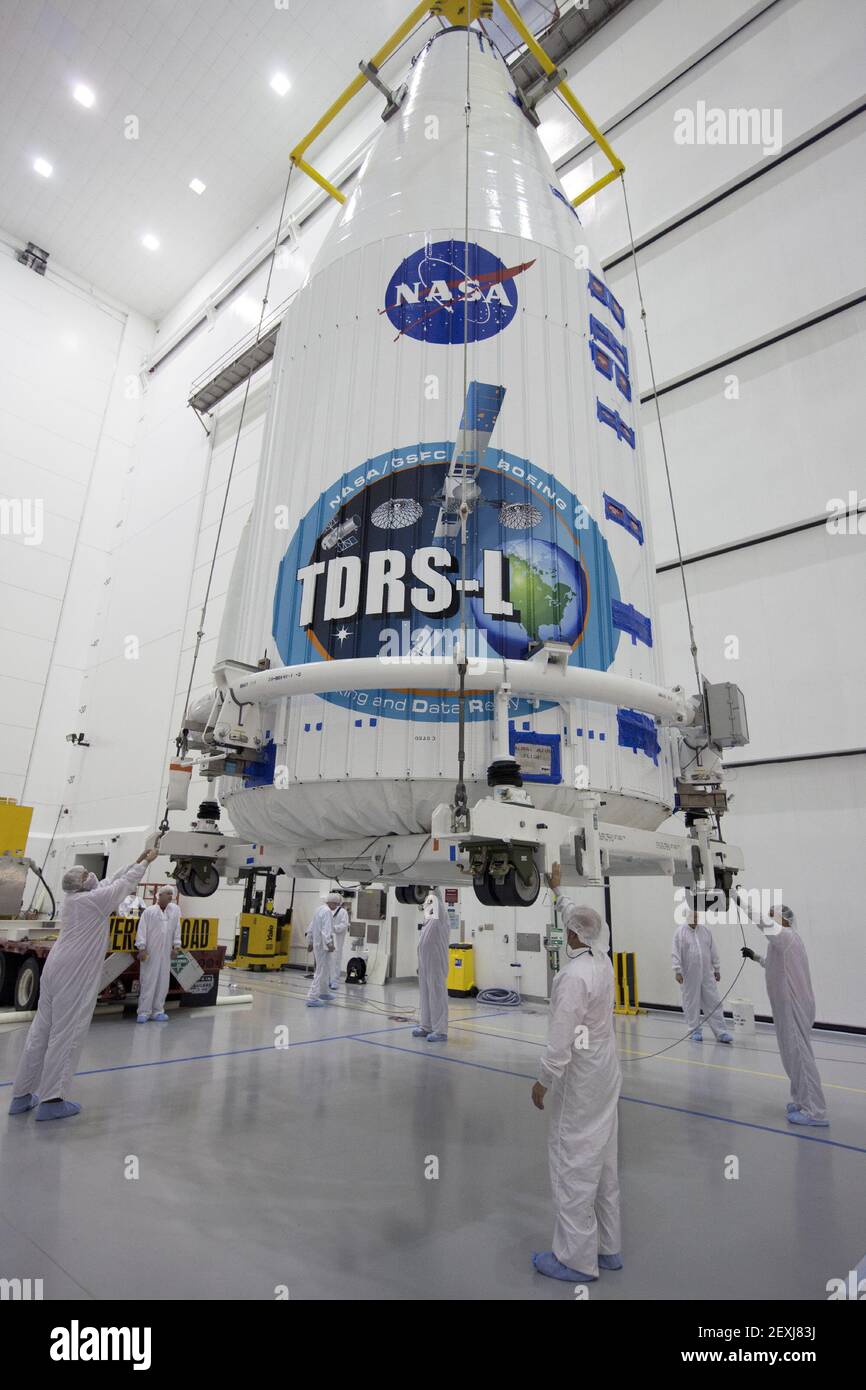 Inside the Astrotech payload processing facility in Titusville, Fla ...