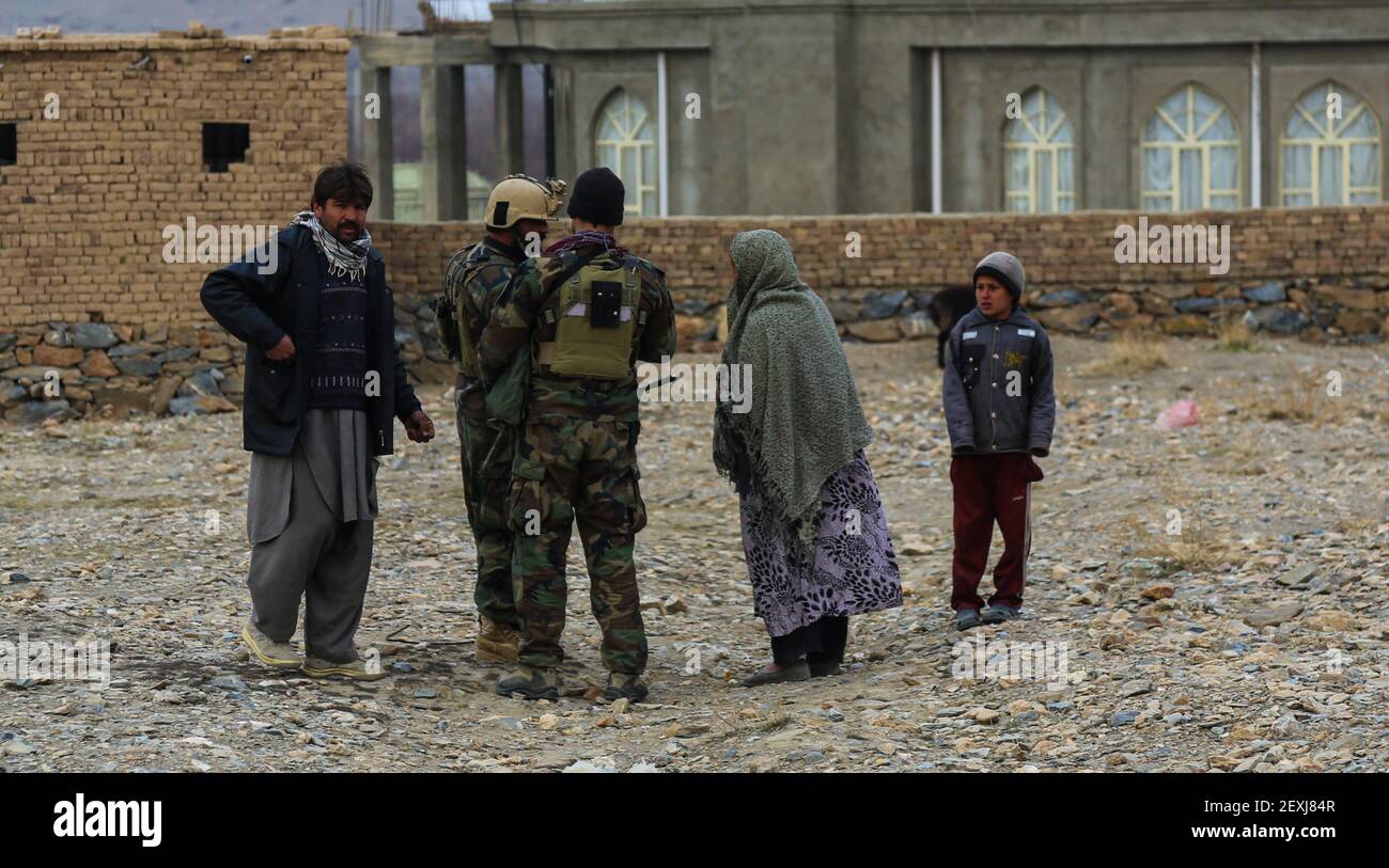 Afghan National Army Special Forces soldiers with the 6th Special ...