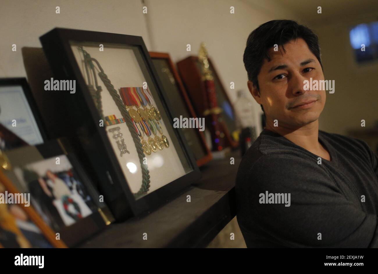 Andrew van Wey, of Fort Worth, Texas, is an Iraq war veteran who served ...