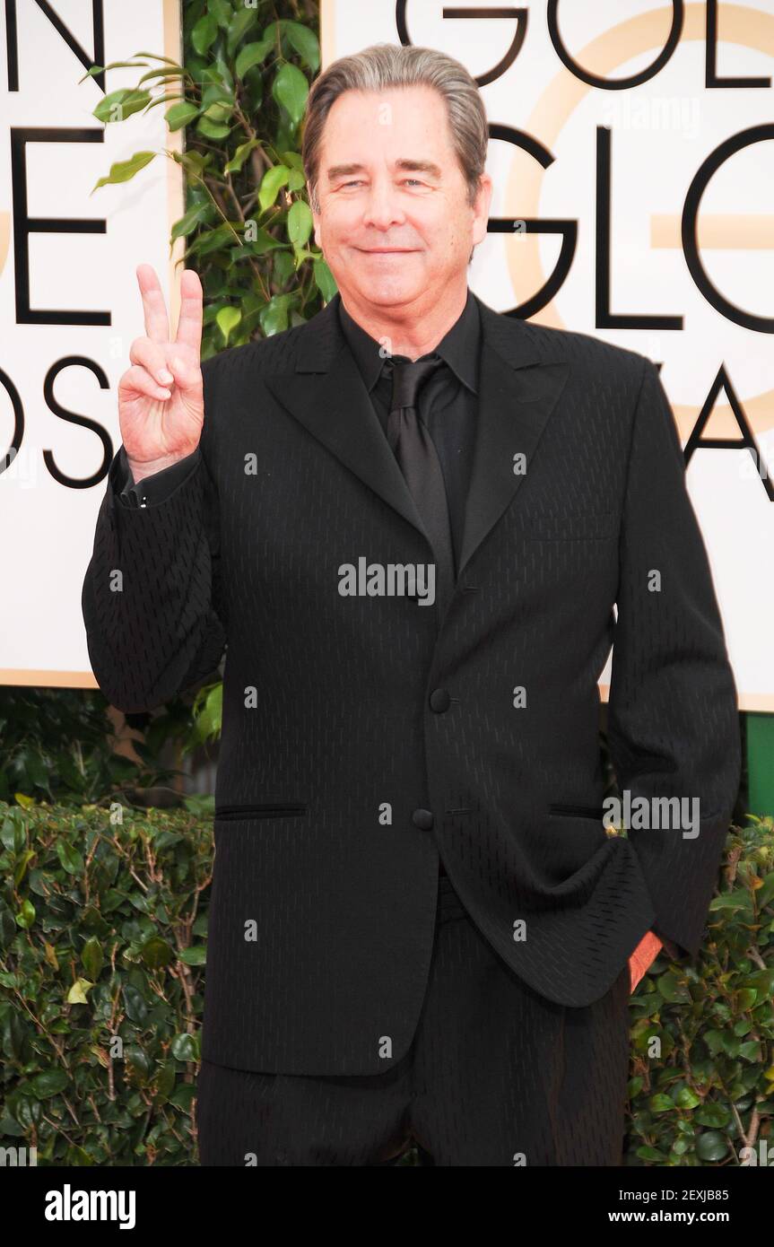 Actor Beau Bridges arrives at the 71st Annual Golden Globe Awards held ...