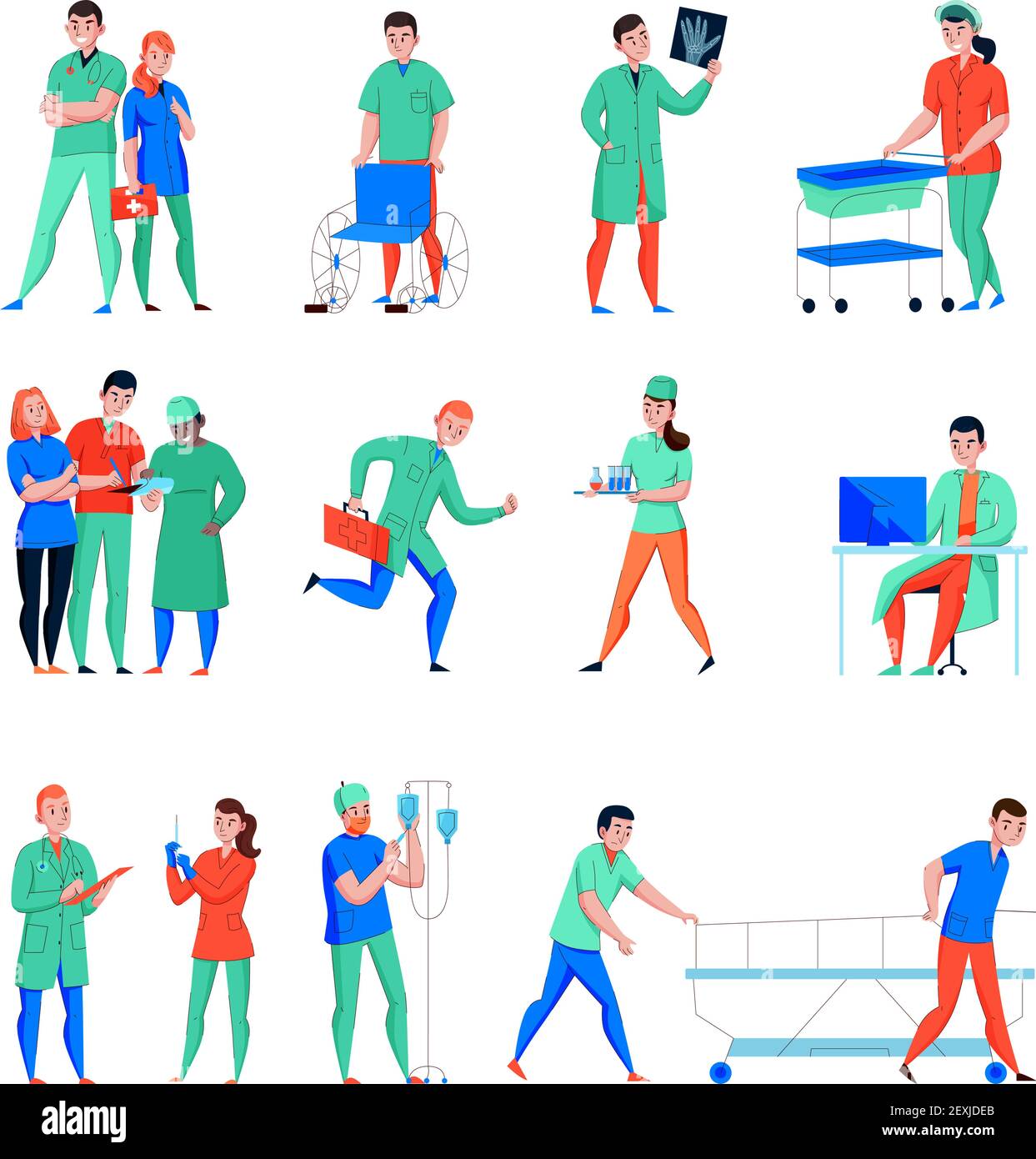Hospital nurse doctor surgeon medical lab assistant emergency intensive ...