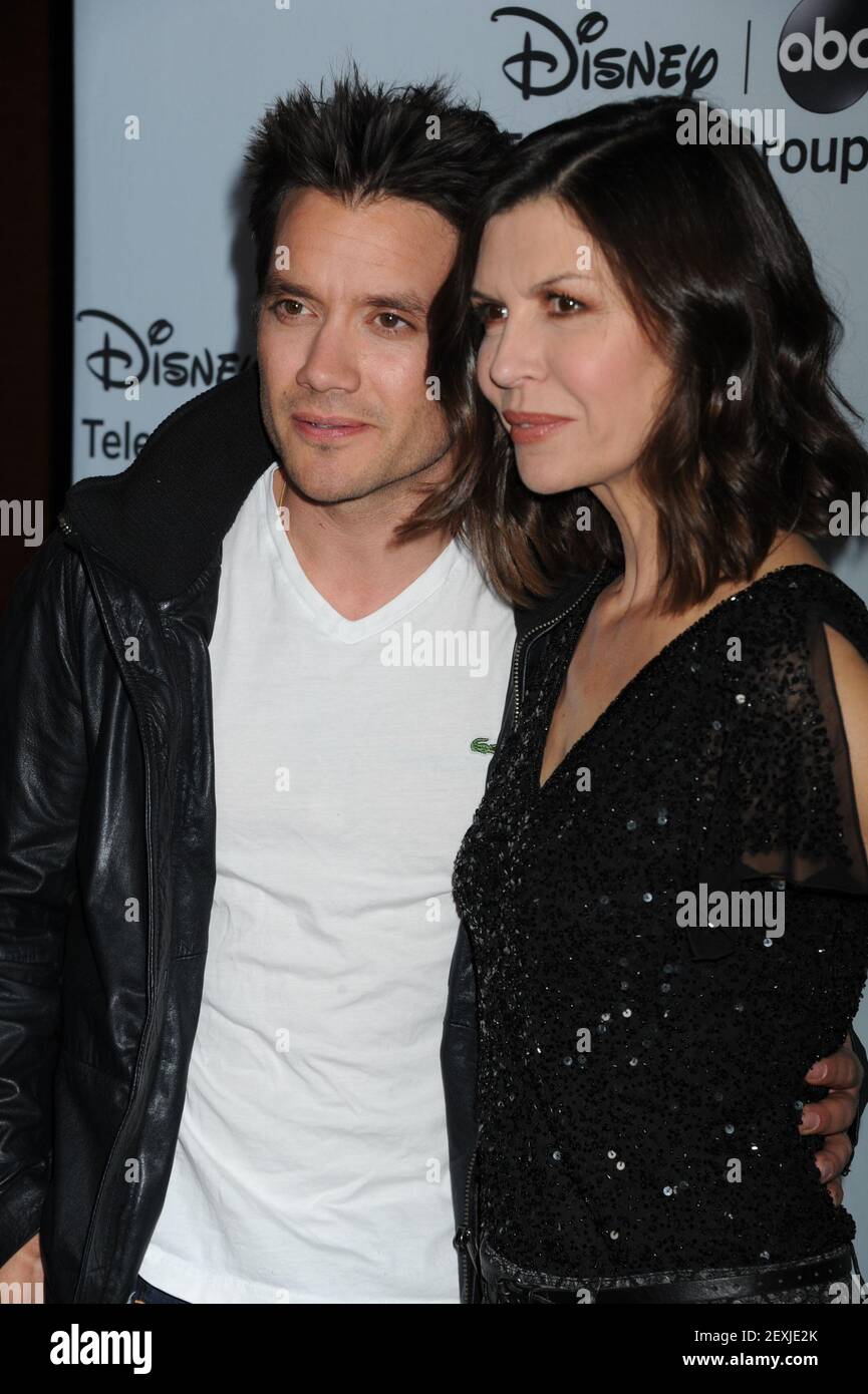 Dominic Zamprogna, Finola Hughes attend the Disney ABC Television Group ...