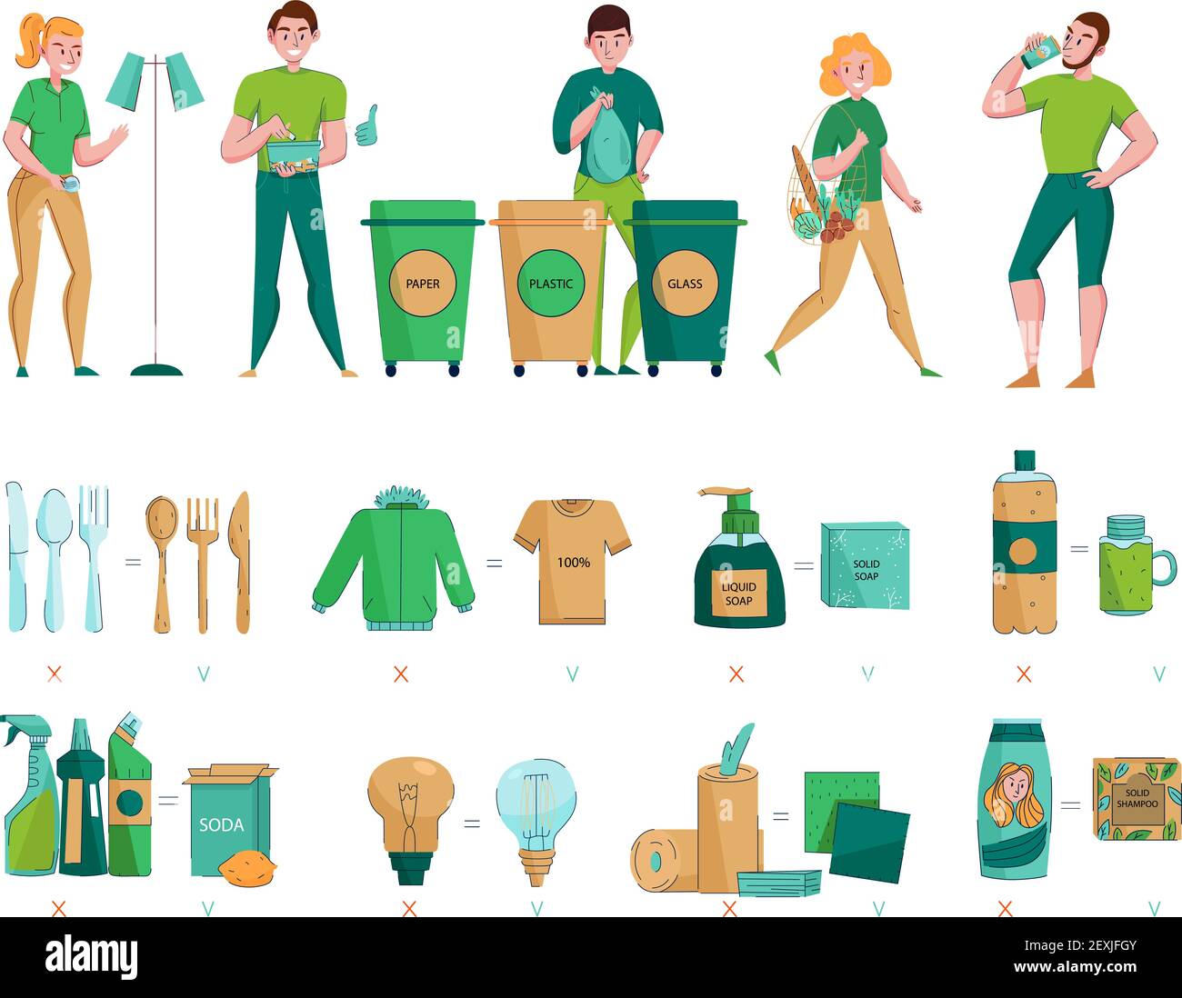 Sustainable consumption symbol Stock Vector Images - Alamy