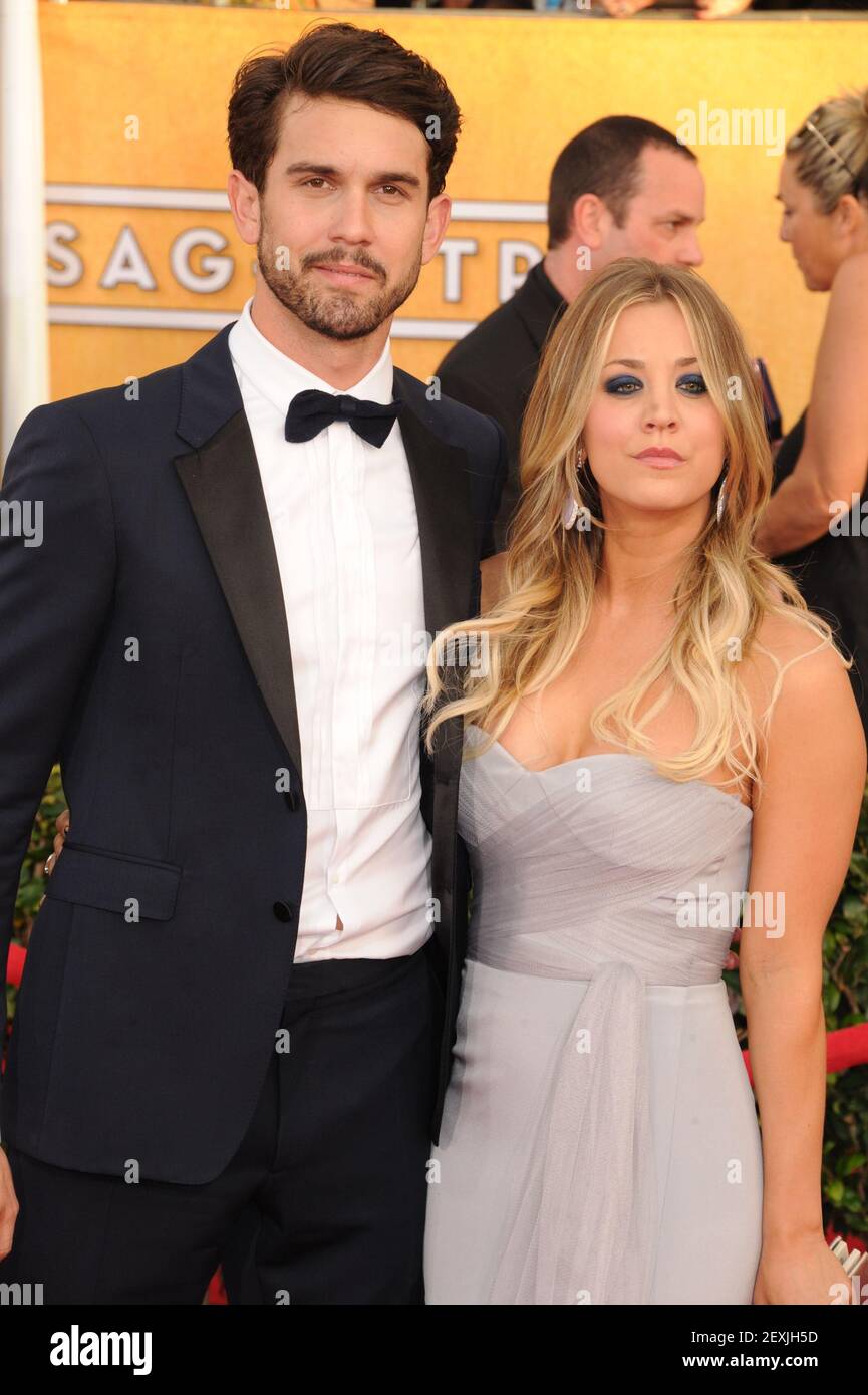 (L-R) Ryan Sweeting, Kaley Cuoco attend the 20th Annual Screen Actors ...