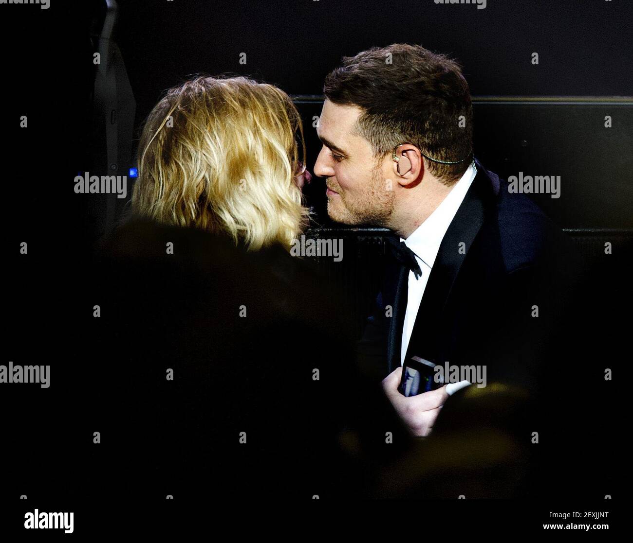 Canadian singer Michael Buble performs during the To Be Loved Tour in ...