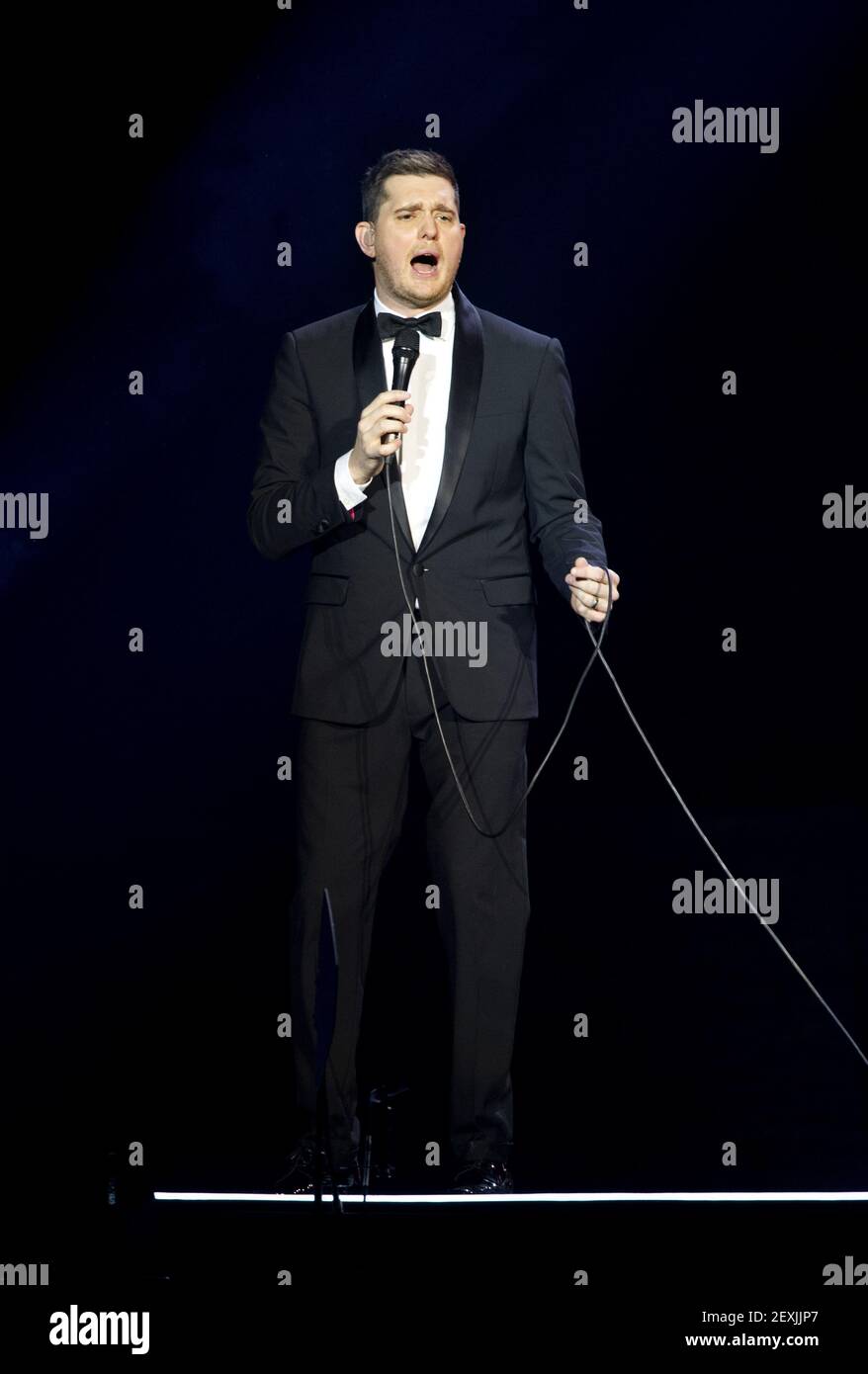 Canadian singer Michael Buble performs during the To Be Loved Tour in ...