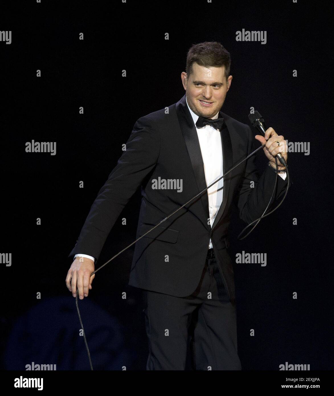 Canadian singer Michael Buble performs during the To Be Loved Tour in ...