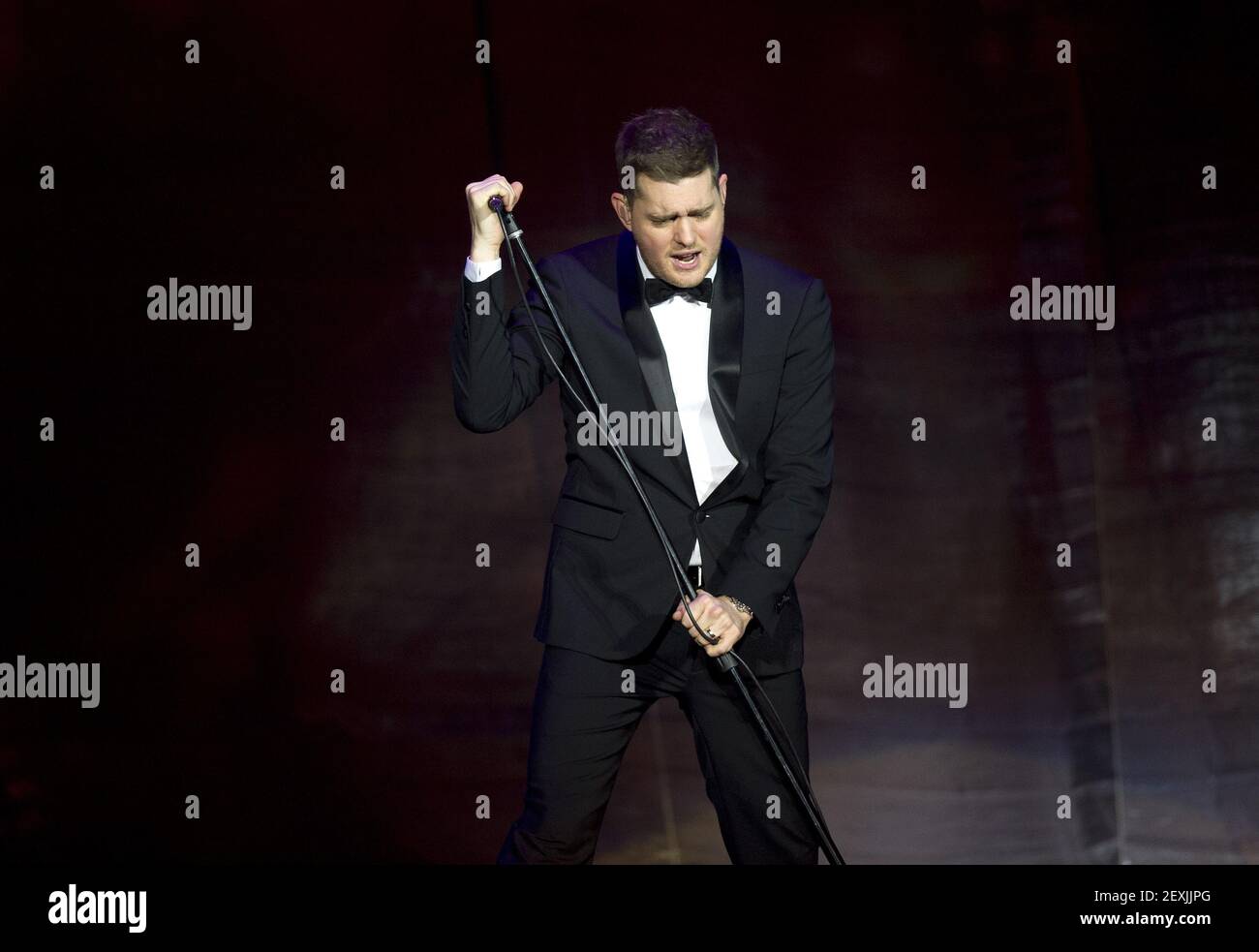 Canadian singer Michael Buble performs during the To Be Loved Tour in ...