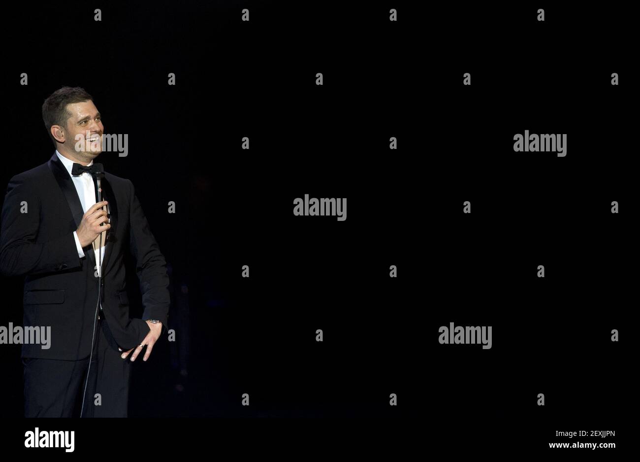 Canadian singer Michael Buble performs during the To Be Loved Tour in ...