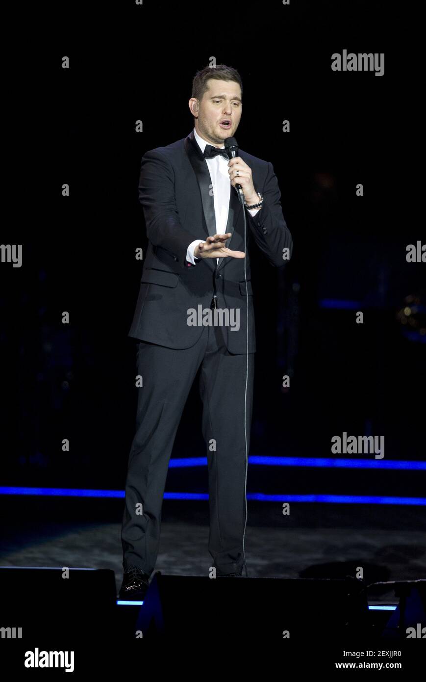 Canadian singer Michael Buble performs during the To Be Loved Tour in ...