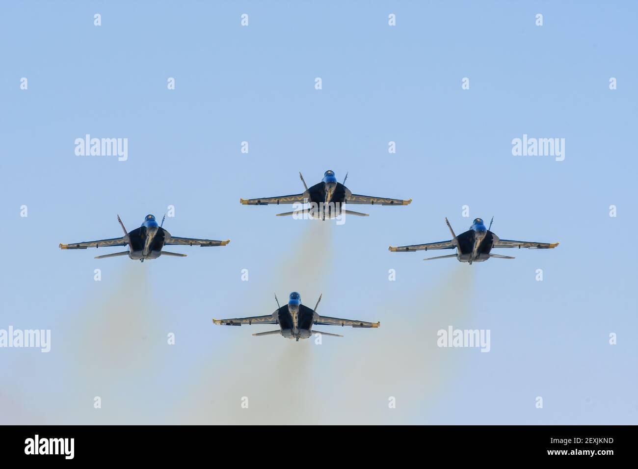 Blue Angels Flying in Formation Stock Photo - Alamy