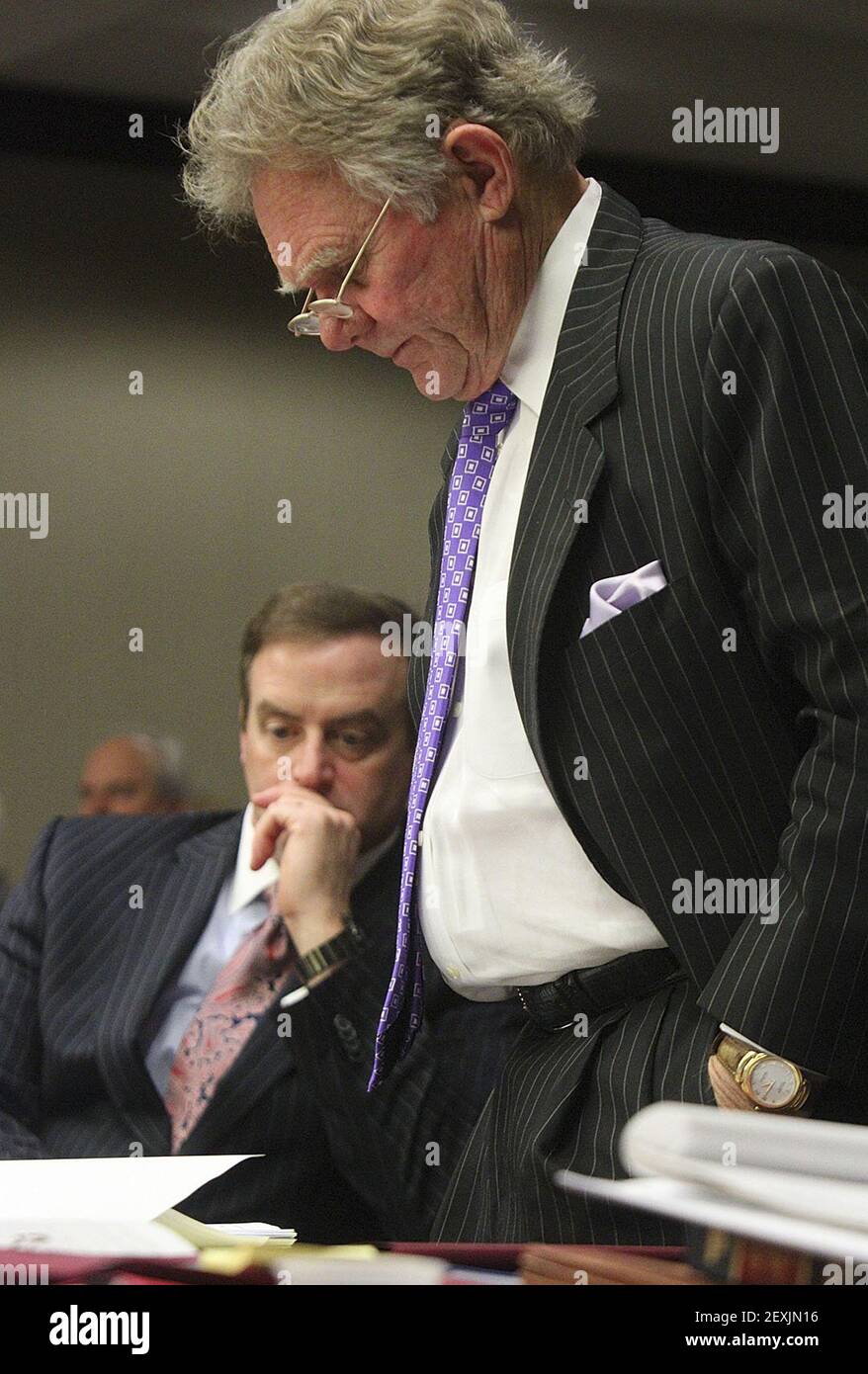 Lead defense attorney Steven McKenzie and Ray Chandler. The 70-year-old ...
