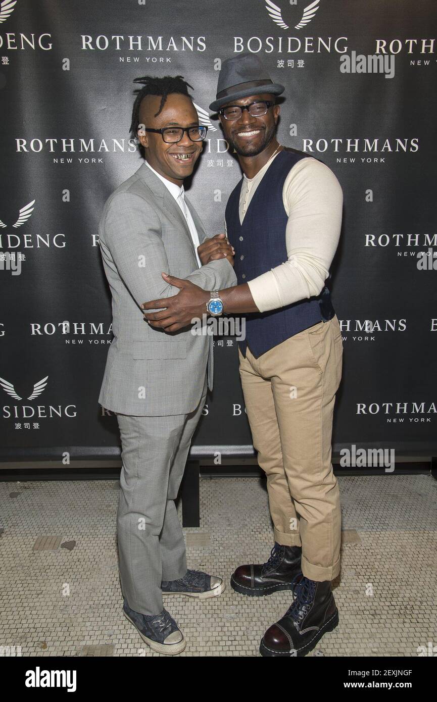 Jamel Robinson, Taye Diggs attends the Bosideng Pop-Up Shop Launch ...